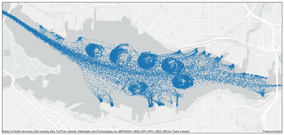 Analyzing GPS data with GeoAnalytics for Fabric Tr... - Esri Community
