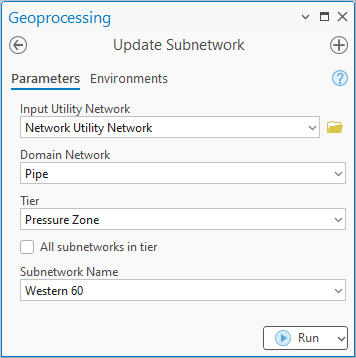 Pressure Networks - Advanced Configuration