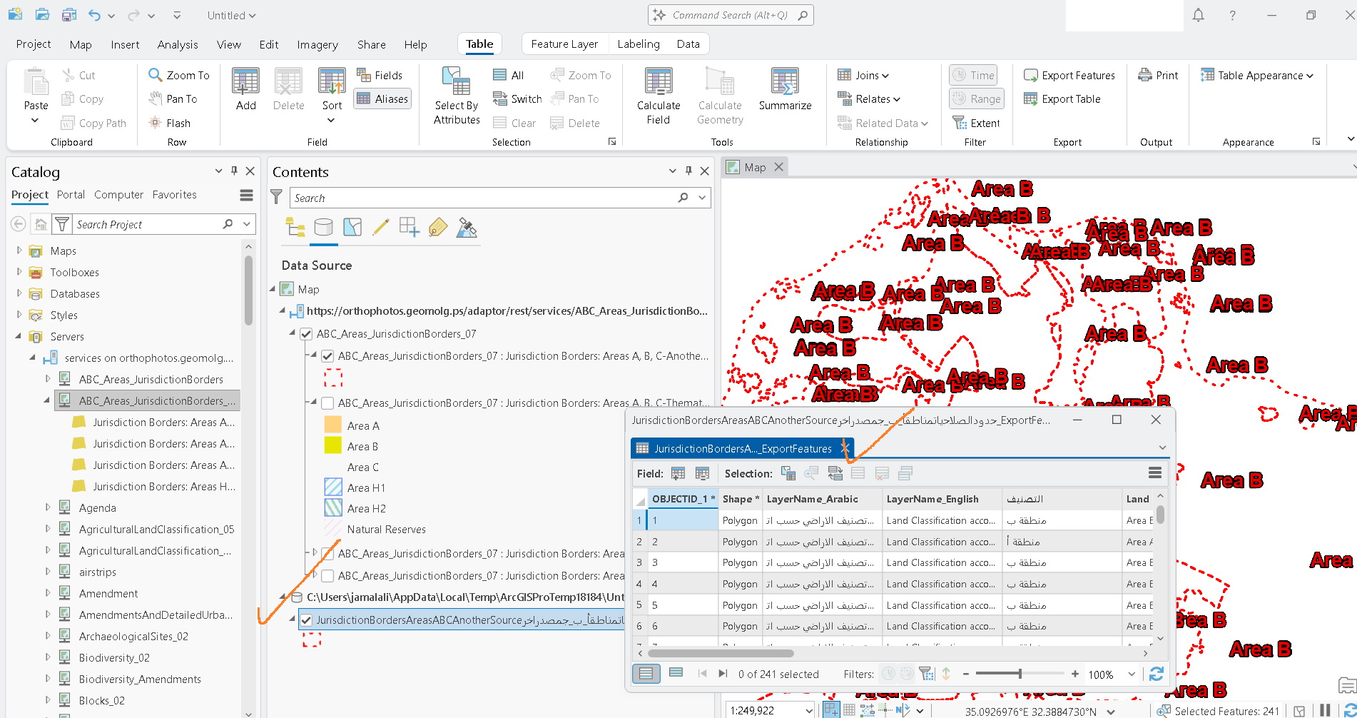 ArcGIS Pro 2.4.2: Exporting Data tool from map ser... - Esri Community