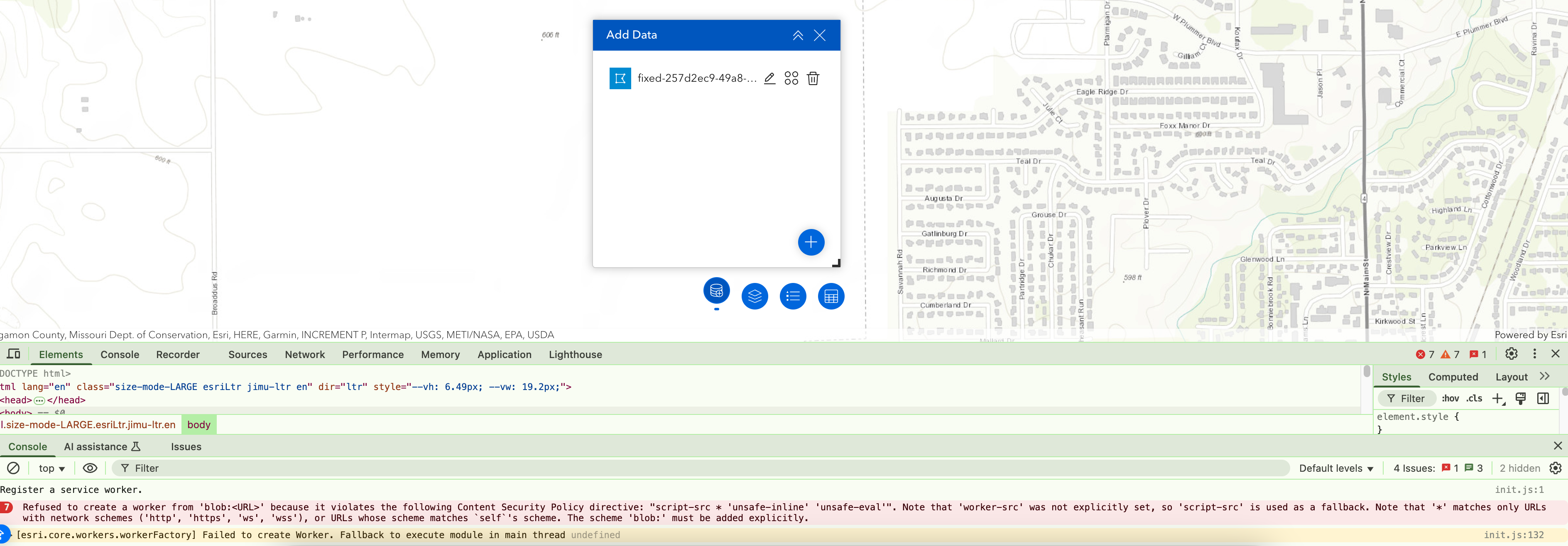Failed to load images or geojson as blob in ExB wi... - Esri Community
