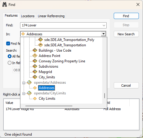 Locate Tool: Find information from outside Feature... - Esri Community