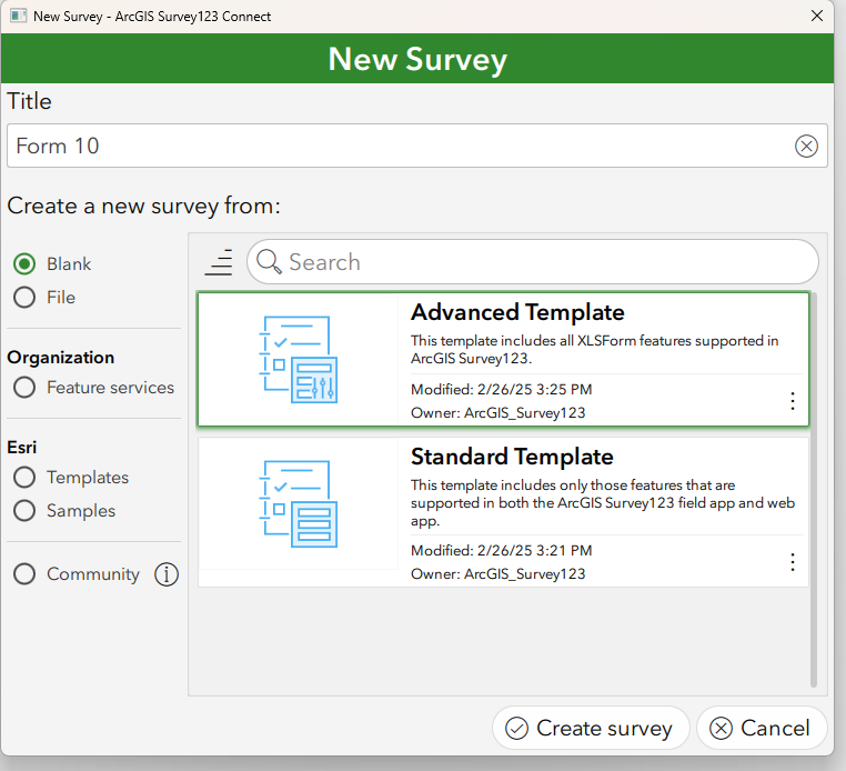Solved: Option to create new survey from existing survey i... - Esri Community
