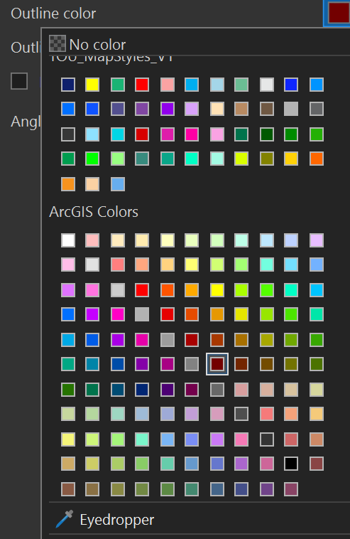 Color Picker Panel organized wrong - Esri Community