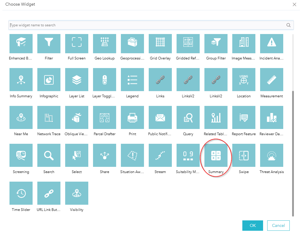 WAB Summary Widget equivalent - Esri Community