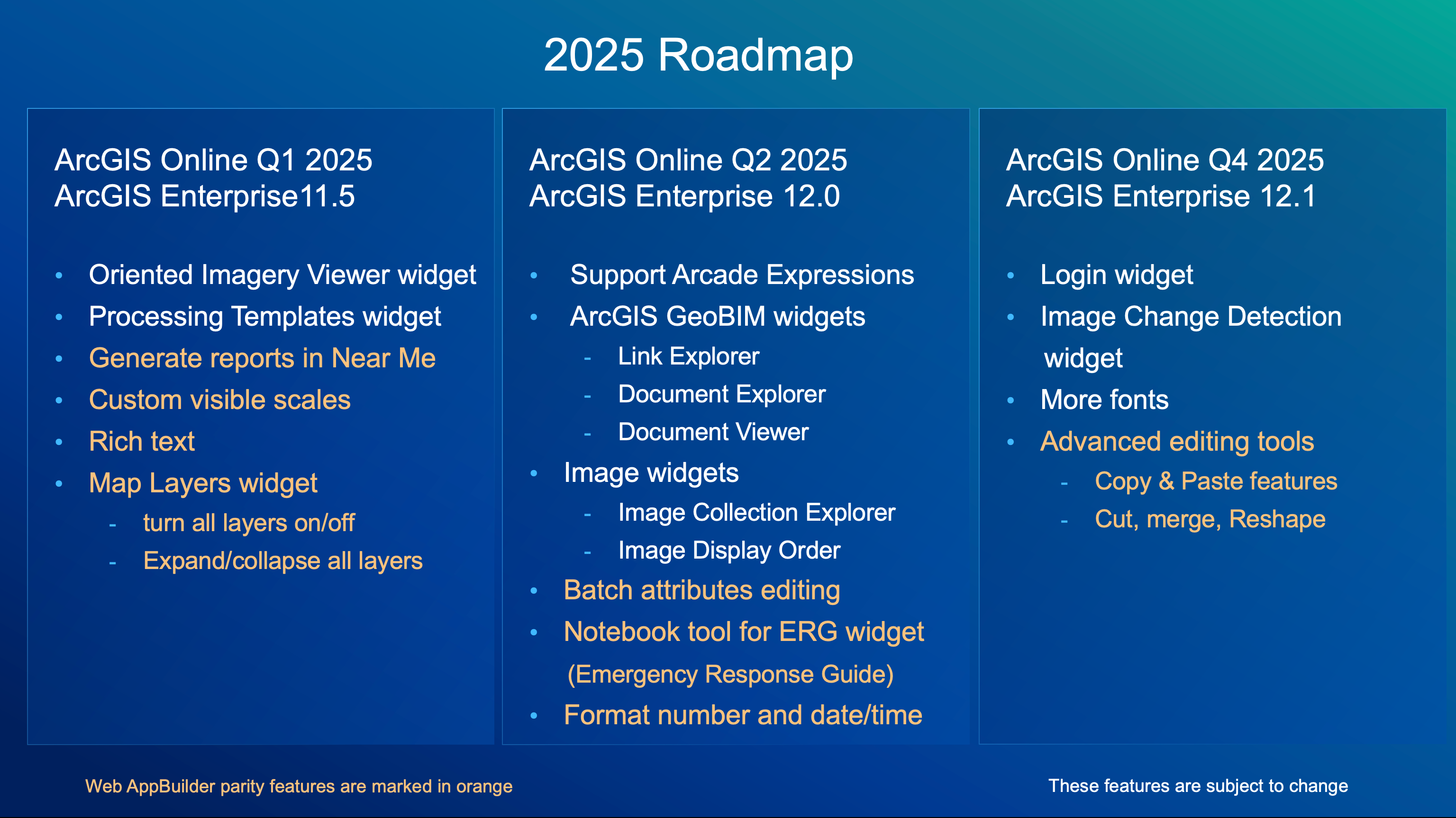 Feature planned for 2025 in Experience Builder