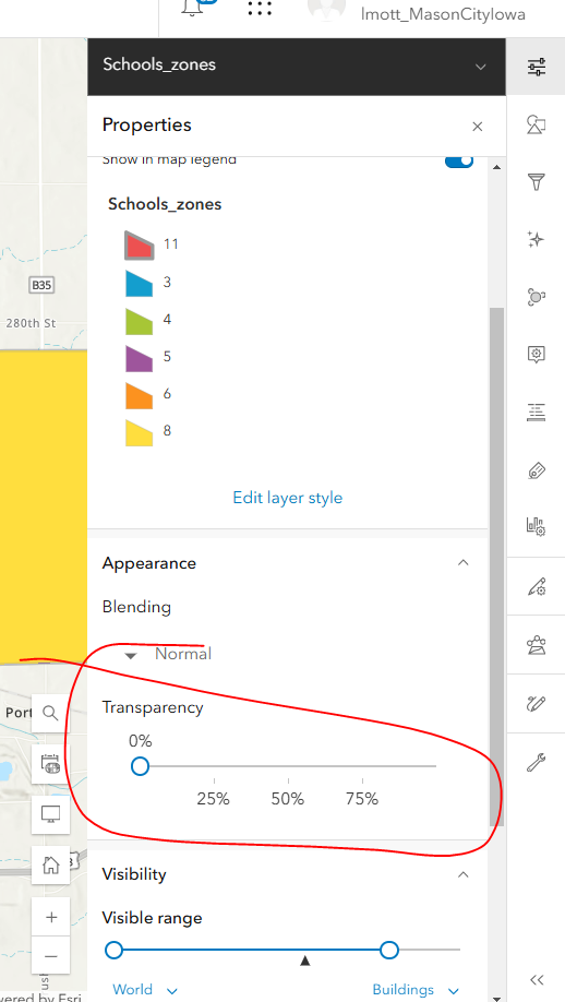 Solved: Unable to remove transparency in Web Maps on ArcGI... - Esri Community