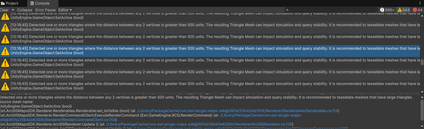 Solved: Unity 6 Memory leak - Esri Community