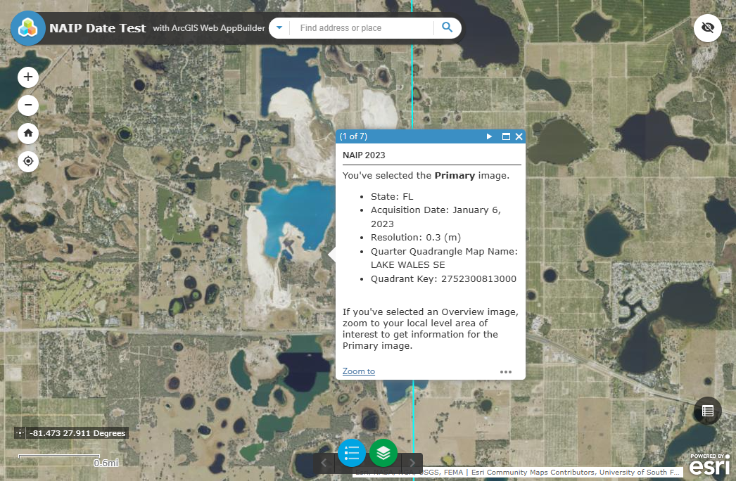 Solved: USA NAIP Imagery - Acquisition Date displays as a ... - Esri Community