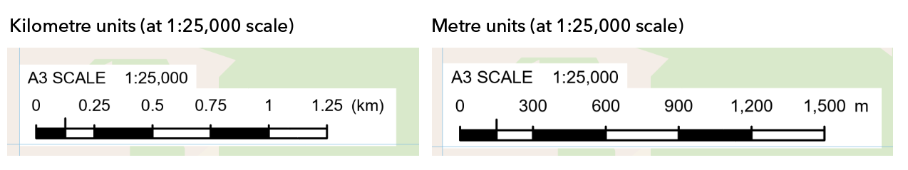 Layout scale bar setting for automatic m / km unit... - Esri Community