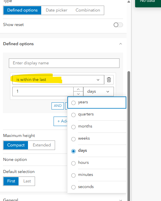 Solved: Has anyone used custom date ranges in the ArcGIS D... - Esri Community