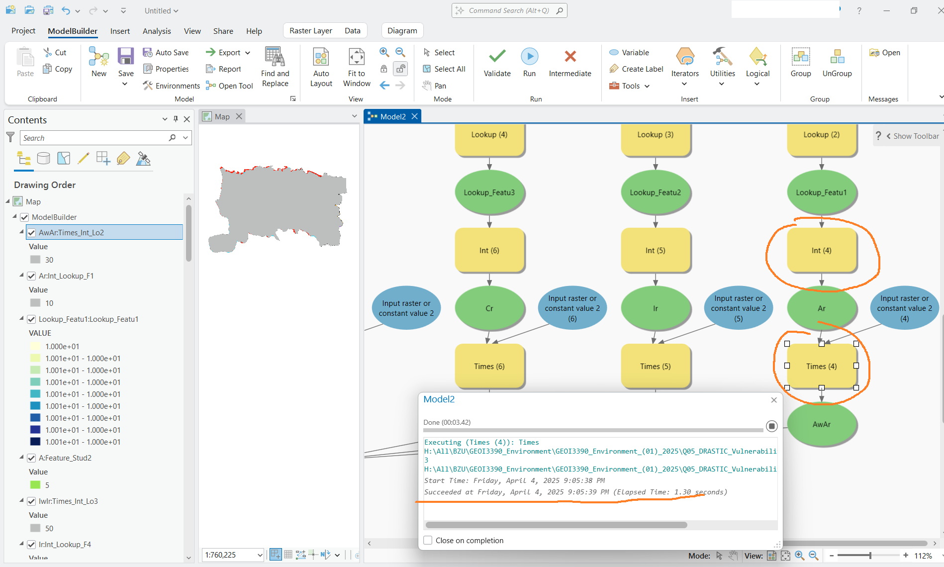 ArcGIS Pro 3.4.2: Tools run in model builder end w... - Esri Community