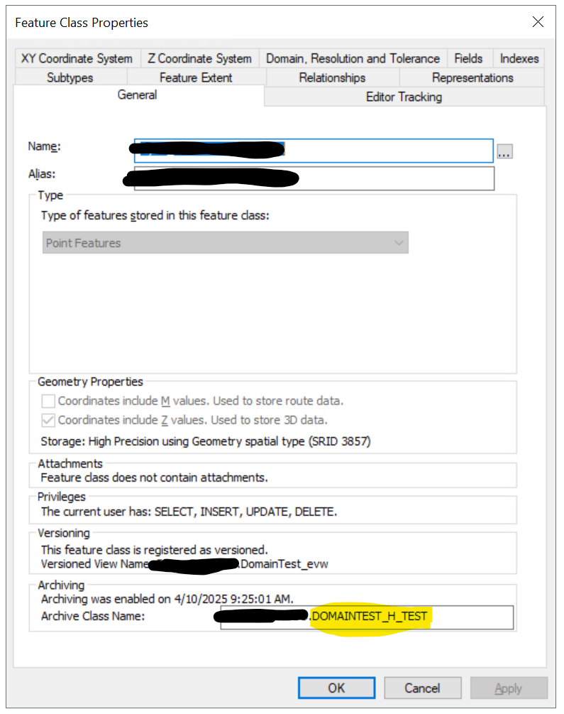 Is Renaming the archive feature class ArcGIS Pro? - Esri Community