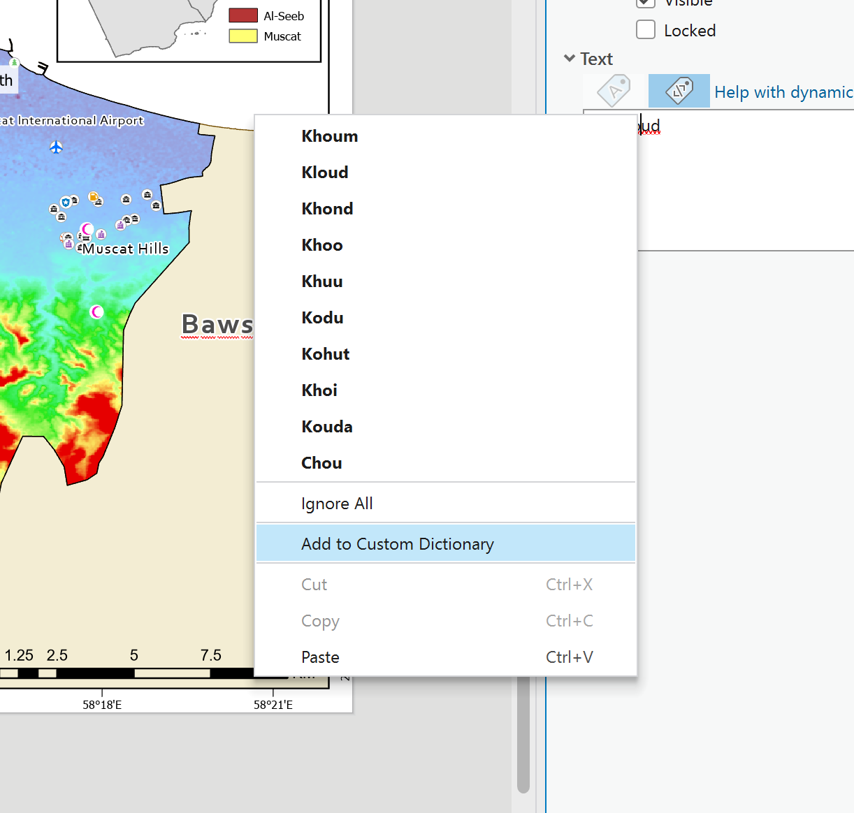 Solved: Text Element in Layout Showing Error Line Under Pl... - Esri Community