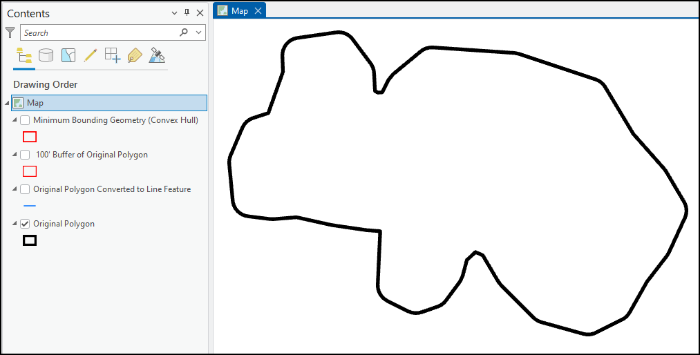 Simplify Polygon output feature entirely outside i... - Esri Community