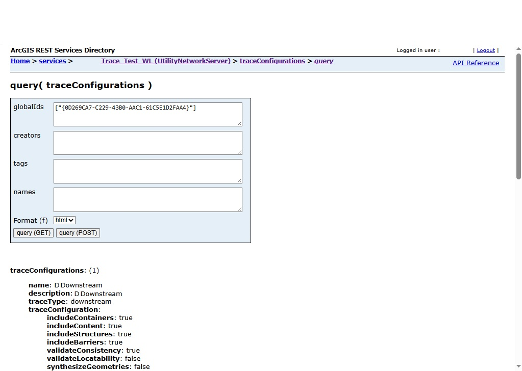 Solved: REST Trace Locations Parameters? - Esri Community