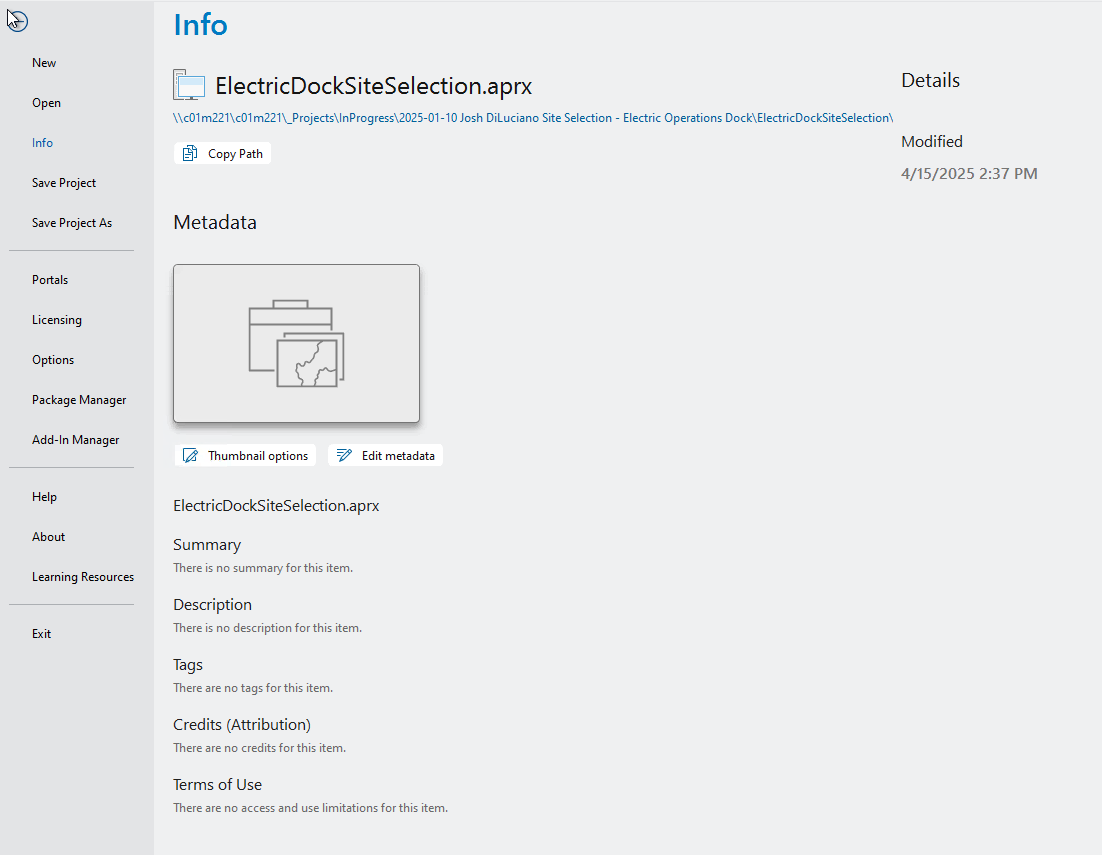 Show what version was used to create a Pro Project - Esri Community