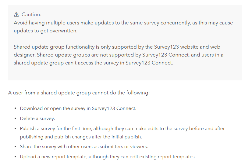 Solved: Update other users Survey123 Form - Esri Community