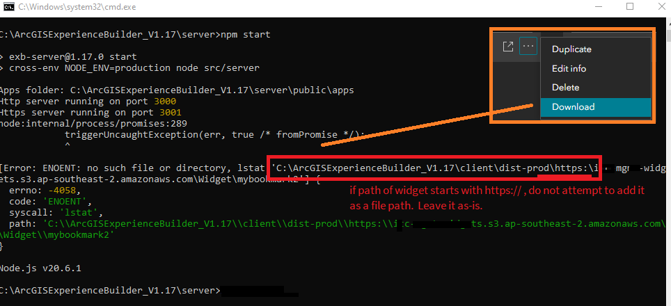 Import Project into ExB DEV Editon : custom widget... - Esri Community