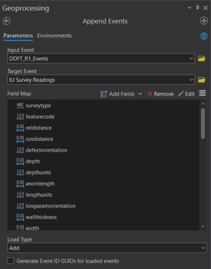 Loading ILI Data into ArcGIS