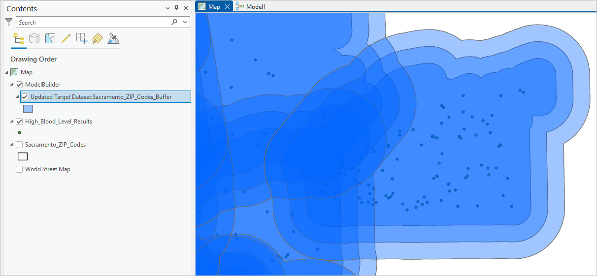 Creating multiple non-overlapping buffers - Esri Community