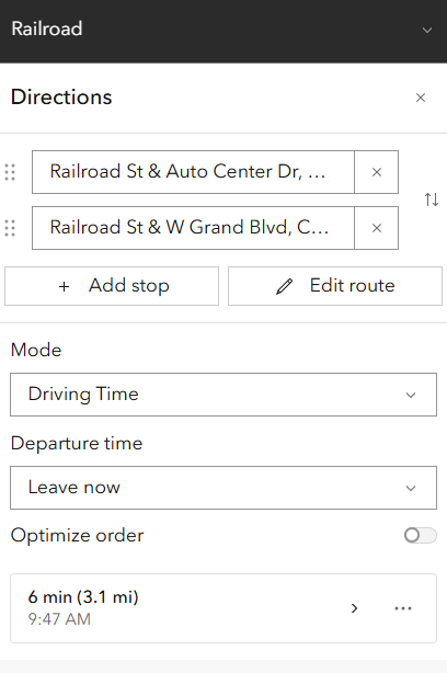Hide Barrier in Route Layer? - Esri Community