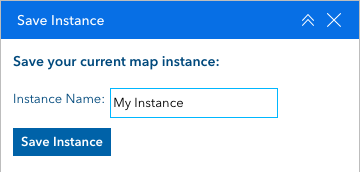 Save Instance Widget - Esri Community