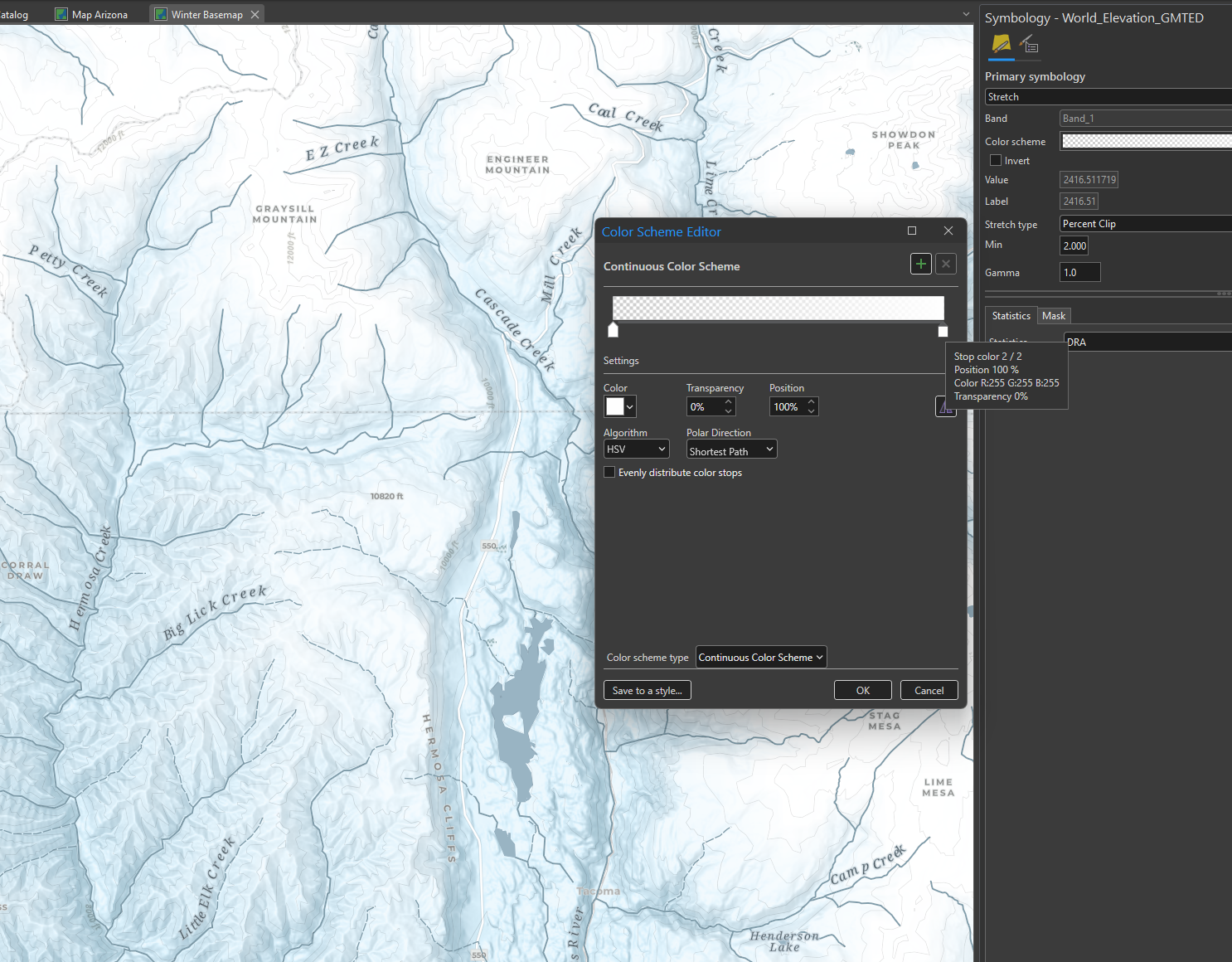 Custom color ramps in MapViewer - Esri Community