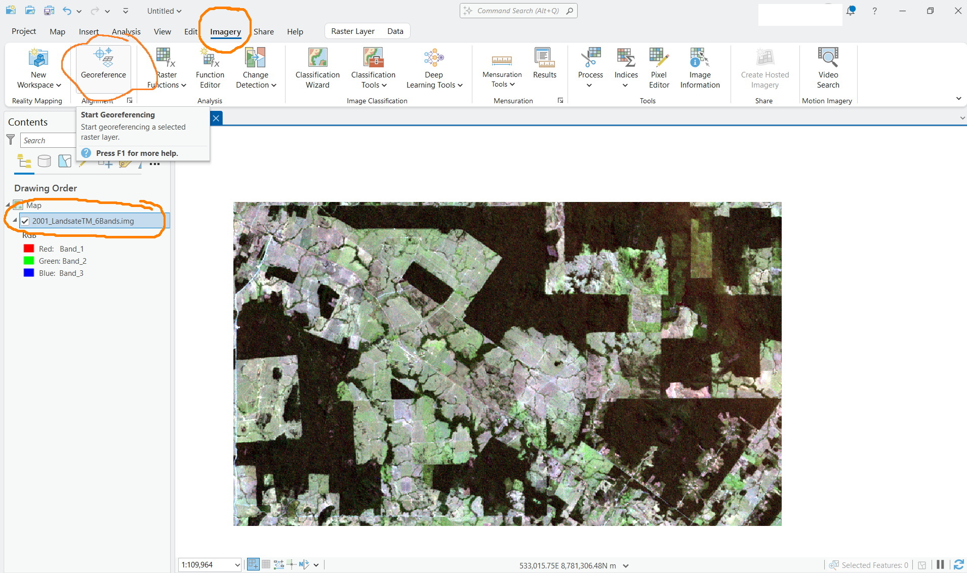 ArcGIS Pro 3.4.2: Clicking the Georeferencing butt... - Esri Community