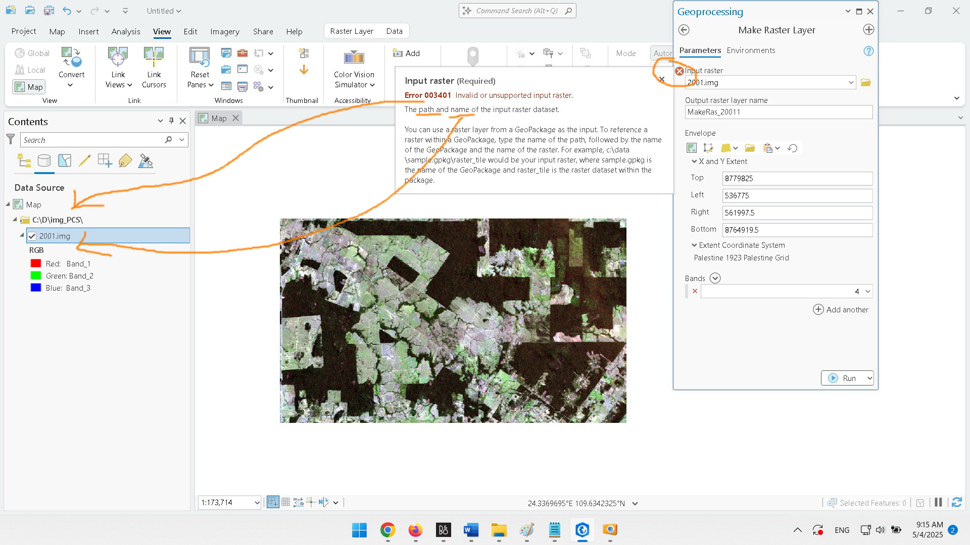 ArcGIS Pro 3.4.2: The “Make Raster Layer” tool app... - Esri Community