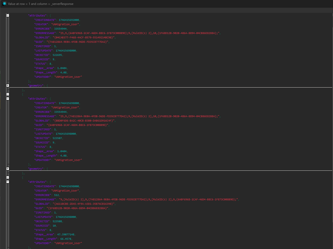 Solved: How to get Utility network error IDs via REST APIs... - Esri Community