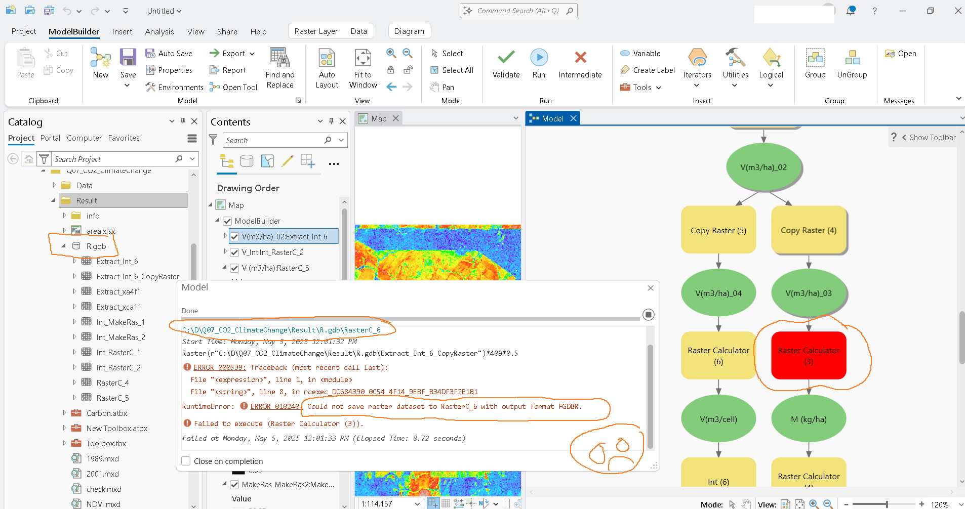 ArcGIS Pro 3.4.2: The “Raster Calculator” tool fai... - Esri Community