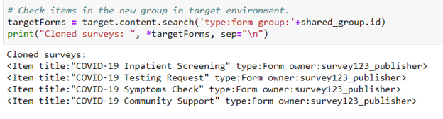 Clone surveys from one organization to another - Esri Community