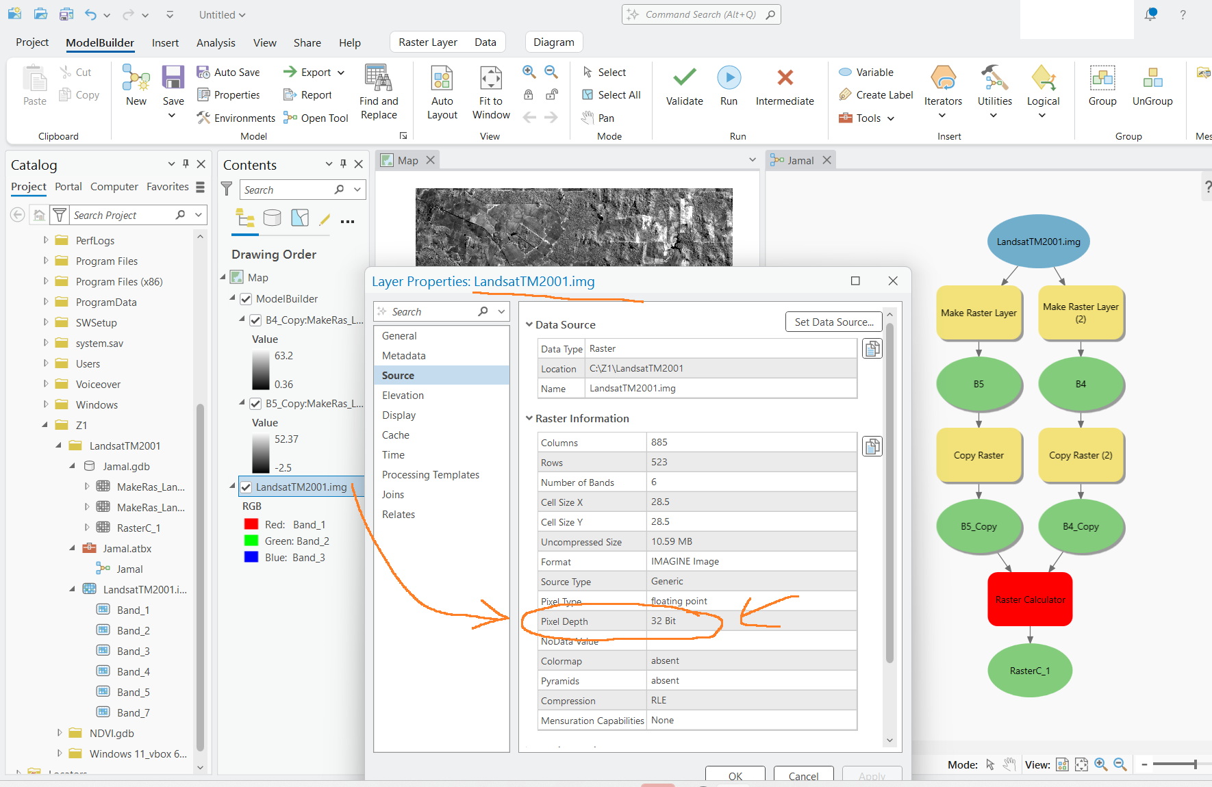 ArcGIS Pro 3.4.2: The “Raster Calculator” tool fai... - Esri Community