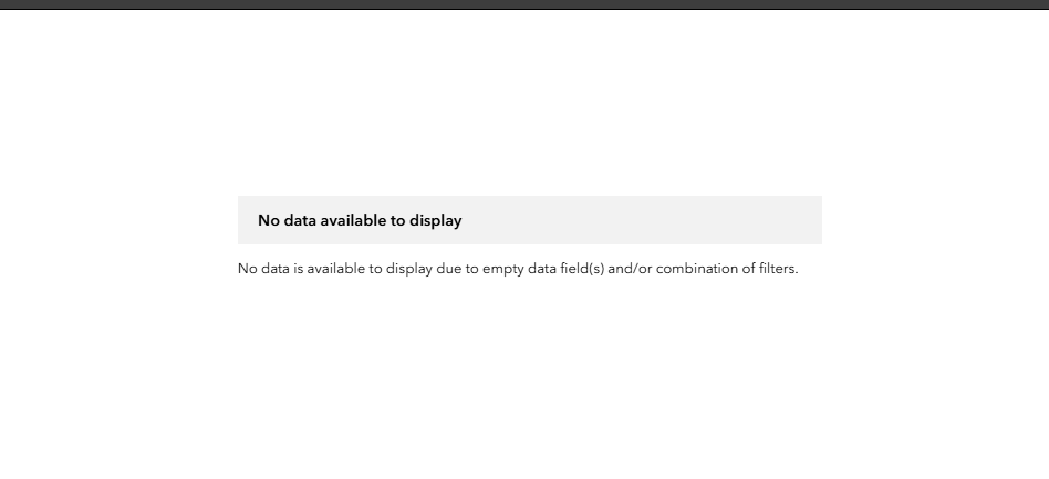 Custom No Data message for ExB chart Widget not wo... - Esri Community