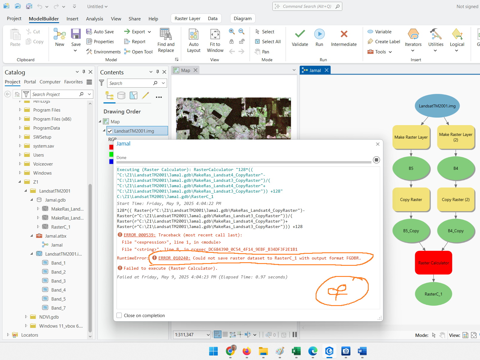 ArcGIS Pro 3.4.2: The “Raster Calculator” tool fai... - Esri Community