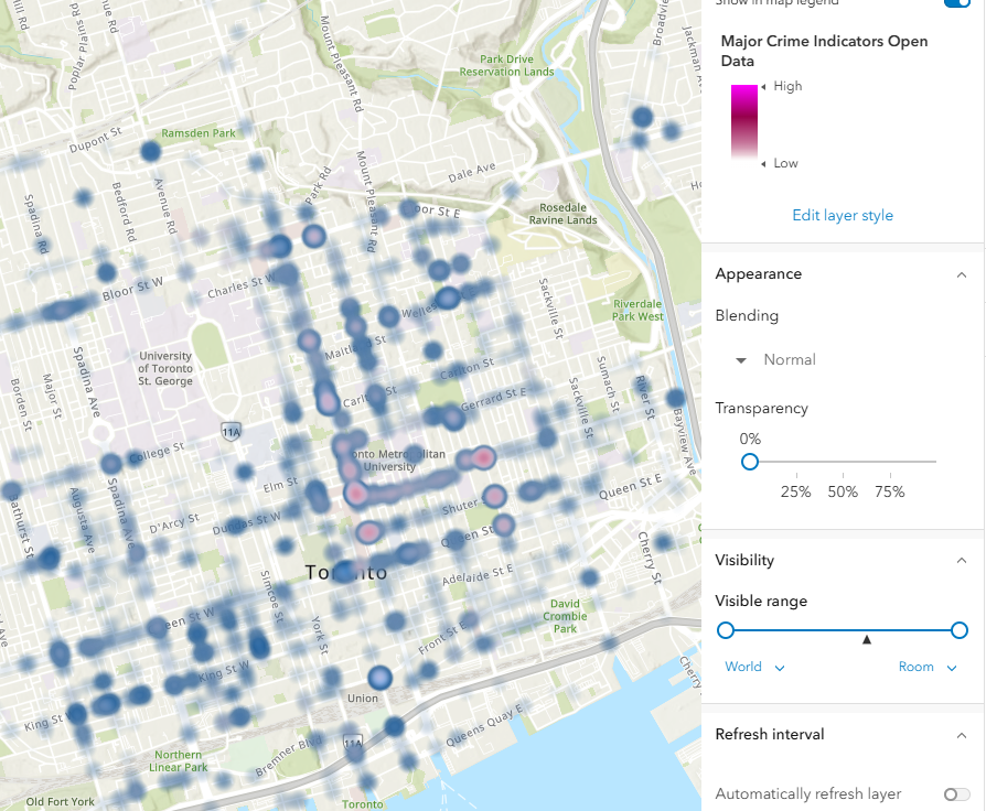 heat map layering - graduated colors - Esri Community