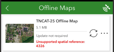 Solved: Offline Map: Unsupported spatial reference: 4326 - Esri Community