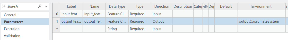 Set Environment parameter in custom geoprocessing ... - Esri Community