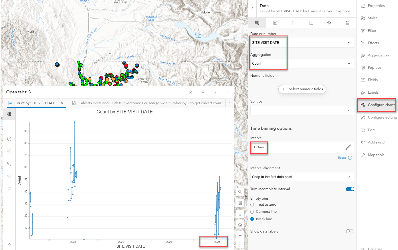 Add the ability to filter records when using the C... - Esri Community