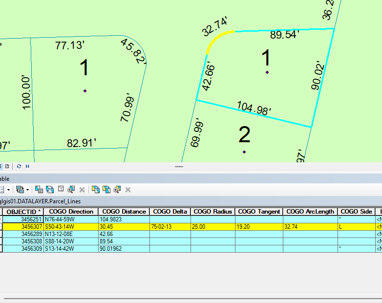 Creating a parcel fabric and what happens to curve... - Esri Community