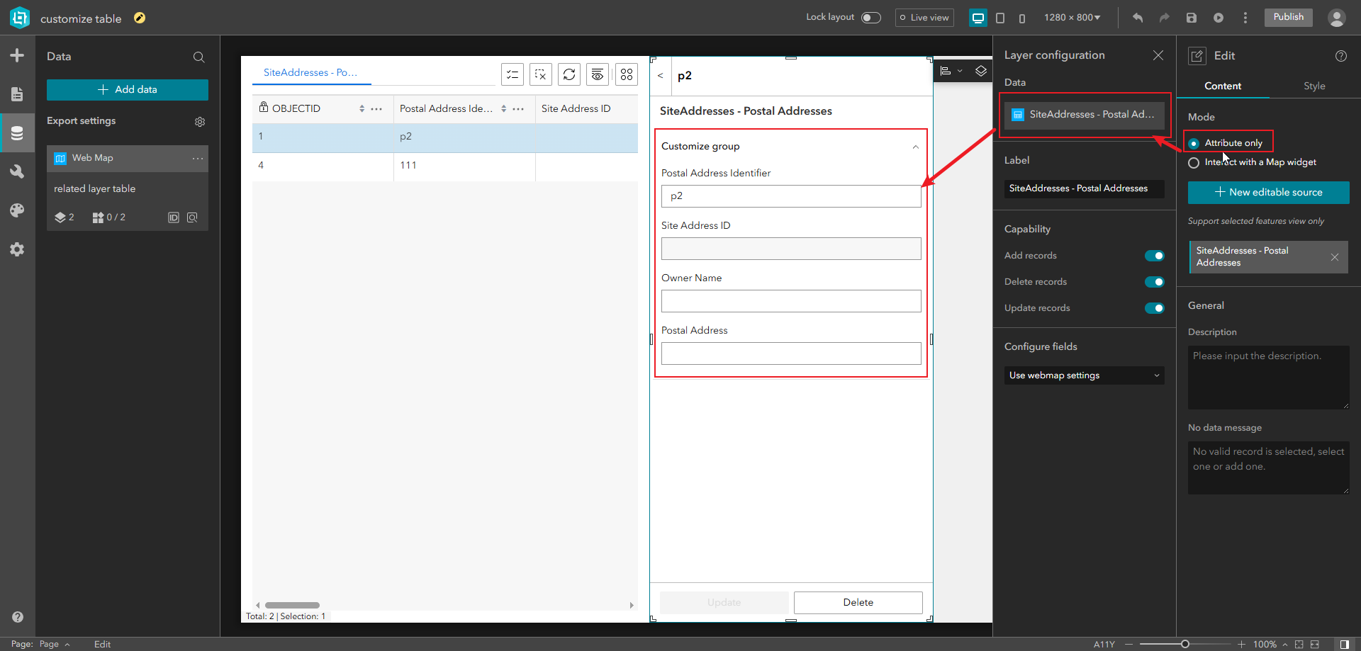 Solved: Tables, Smart forms and the Edit Widget - How? - Esri Community