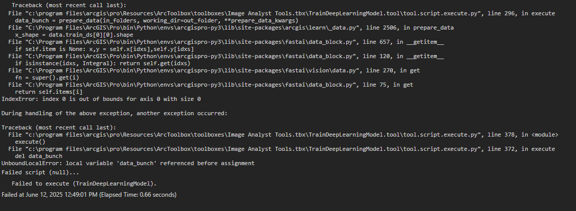 Solved: Train Deep Learning failure with MaskRCNN - Esri Community