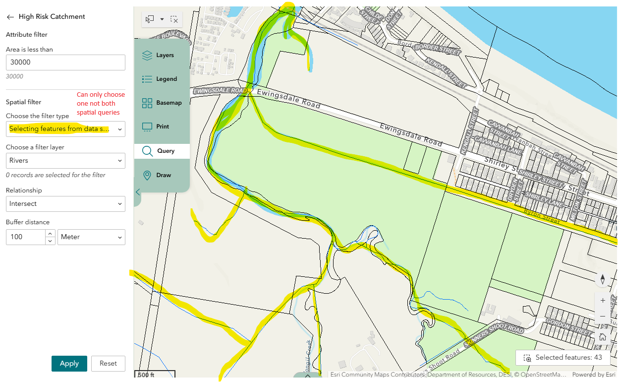 Experience Builder Spatial Query - Esri Community