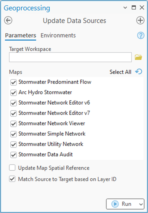 Solution tools to help configure maps for the Utility Network