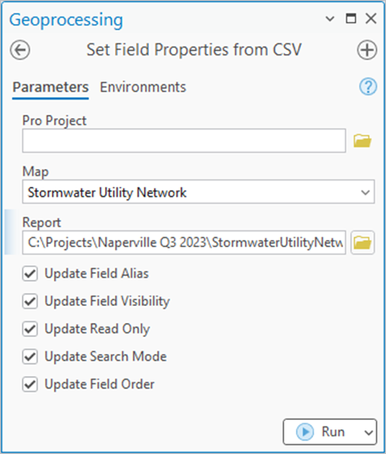 Solution tools to help configure maps for the Utility Network