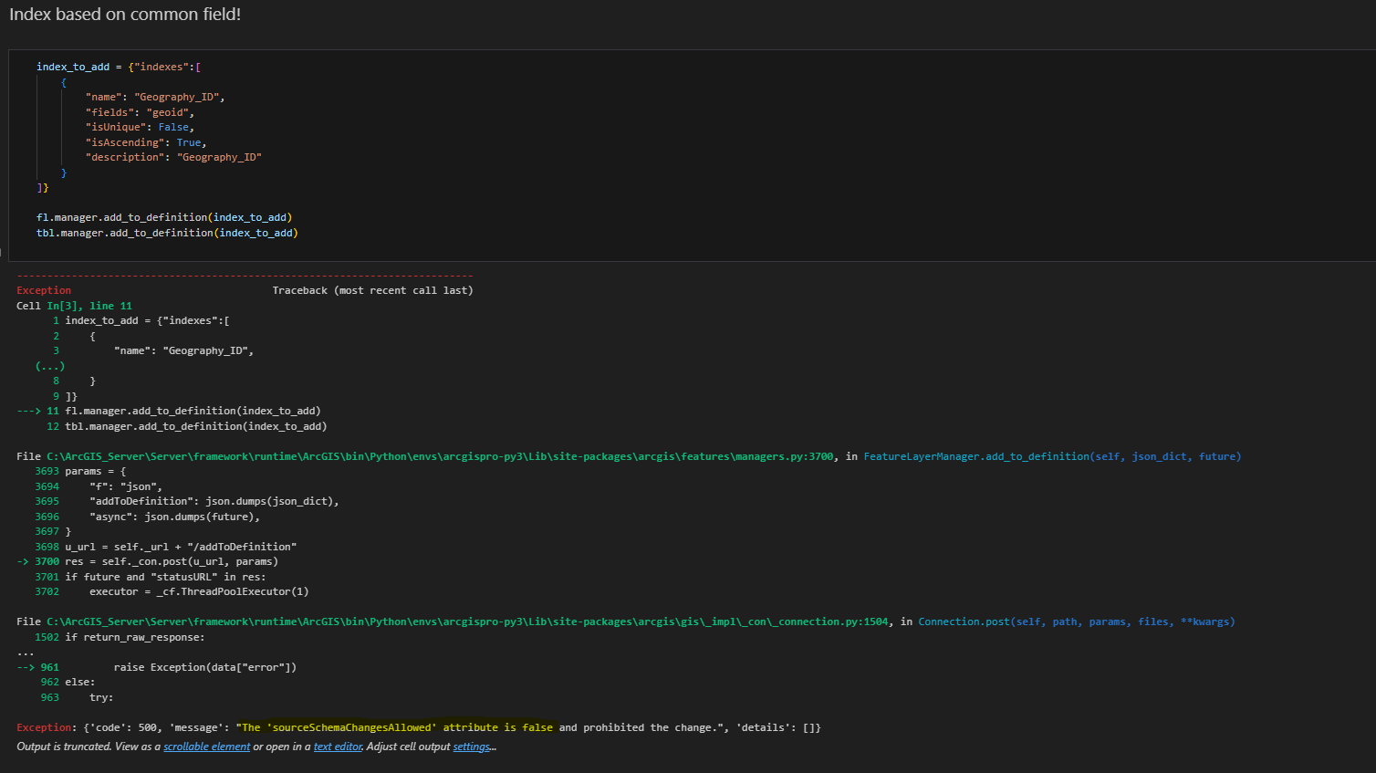 Stacked Joined Feature View Layers using ArcGIS Py... - Esri Community