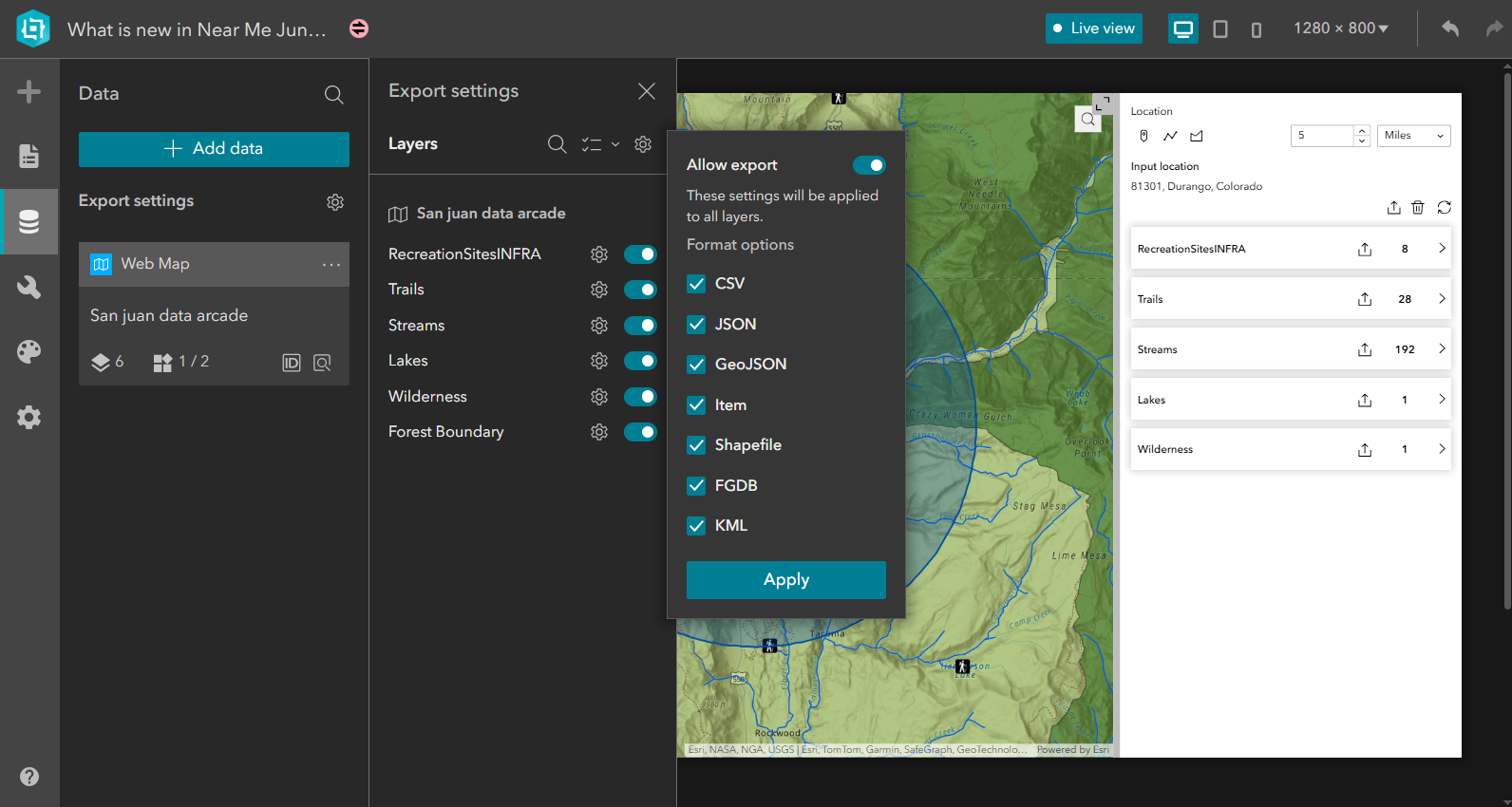 What’s new in Near Me (June 2025) - Esri Community