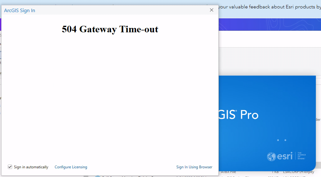 Solved: ArcGIS Online June 2025 Update Gateway Timeout whe... - Esri Community
