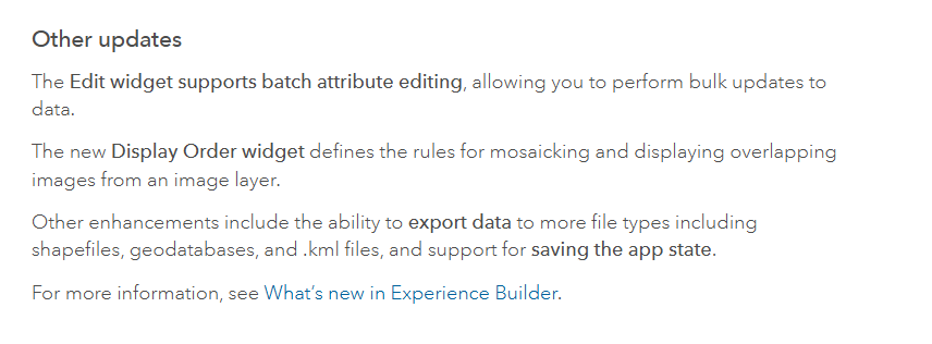 Add batch edit widget to experience builder - Esri Community