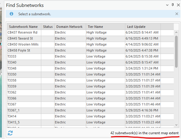 Solved: Re: Update Subnetwork GP Tool showing Subnetworks ... - Esri Community
